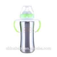 China High Quality Bpa Free Double Wall Insulated Tumbler Cups Stainless Steel Water Bottle Baby Feeding Bottle With Lid And Pp Handle for sale