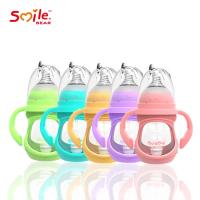 China New Design BPS And BPA Free Eco-Friendly Glass Baby Feeding Bottle for sale