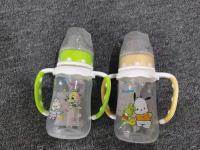 China BPA Free Anti-colic 150ml   Baby Feeding Bottle PP Material With Handle Customized  Baby Bottle for sale