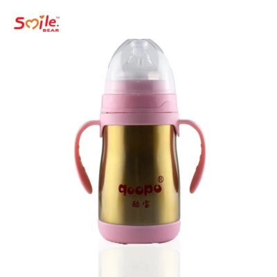 China Hot Sale New Baby Stainless Steel Baby Feeding Milk Bottle for sale