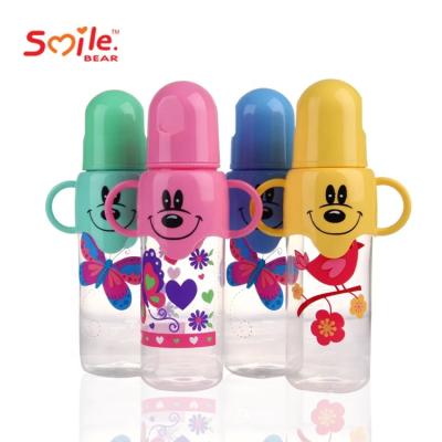 China Wholesale Color Changing Cartoon Baby Feeding Bottle With Temperature Bottom for sale