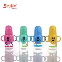 China Wholesale Color Changing Cartoon Baby Feeding Bottle With Temperature Bottom for sale