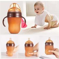 China Nano Silver Silicone Feeding Bottle 150ML 250ML Customized Color for sale
