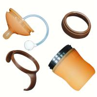 China Nano Silver Silicone Feeding Bottle 150ML 250ML Customized Color for sale