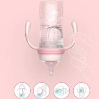 China PP Material Sipper Feeding Bottle With Handle BPA Free Infant Training for sale