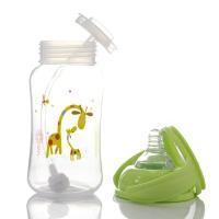 China Unbreakable Sipper Bottle For Milk Safety Bumper Protection BPA Free for sale