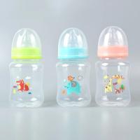 China 60ml Bpa Free Standard Neck Baby Nursing Bottle Animal Print Pattern Sublimation Small Baby Bottle for sale