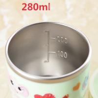 China Custom Steel Baby Sippy Cup With Shape With Double Handle Silicone Baby Children for sale