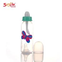 China 250ml Fashionable adult BPA free silicone baby feeding bottle with spoon for sale