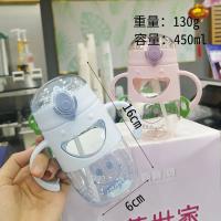 China Factory Wholesale High Quality Baby Feeding Milk Bottle Set With Silicone Coating Baby Drinking Water Bottle Straw Cups for sale