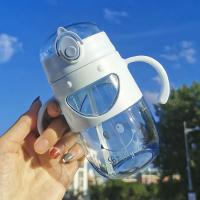 China Factory Wholesale High Quality Baby Feeding Milk Bottle Set With Silicone Coating Baby Drinking Water Bottle Straw Cups for sale