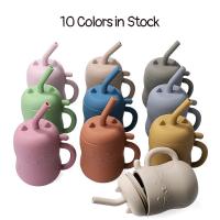 China Hot Sale Cat Shape Baby Silicone Training Cup Baby Cup for sale