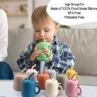 China Hot Sale Cat Shape Baby Silicone Training Cup Baby Cup for sale