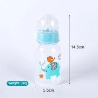 China Customizable Portable Safety BPA Free Newborn Milk Baby Feeding Bottle Straight Body 4 OZ PP Baby Bottle for sale