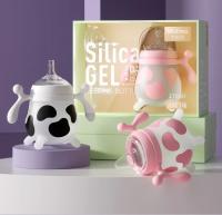 China Baby Silicone Feeding Bottle Imitating Breast Milk for Newborn Baby Anti-colic Anti-choking Cow Milk Baby Feeding Supplies for sale