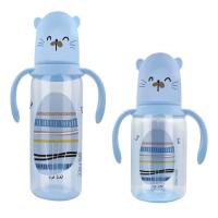 China New Baby Feeding Products BPA Free Lovely Cartoon 150ml/250ml Baby Training Feeding Bottle for sale