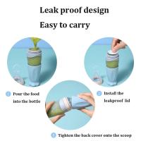 China Wholesale Portable Food Grade BPA Free Silicone Squeeze Rice Paste Milk Feeding Bottle for sale