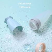 China Wholesale Portable Food Grade BPA Free Silicone Squeeze Rice Paste Milk Feeding Bottle for sale