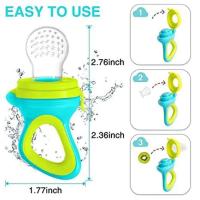 China Bpa Free Reusable Baby Fresh Fruit Feed Pacifier Teether Portable Soft Silicone Baby Food Fruit Feeder Pacifier Set for sale