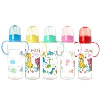 China Bpa Free Straw Bottle For Baby Pp Feeding Bottle With Handle Clear Baby Bottle for sale