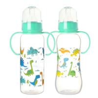 China Bpa Free Straw Bottle For Baby Pp Feeding Bottle With Handle Clear Baby Bottle for sale