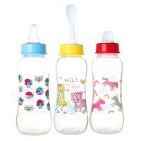 China Hot-selling Cute Children Plastic Straw Water Bottle With Handle Anti-fall Children Gift Baby Student Sports Cartoon Bottle for sale