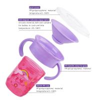China Wholesale No Spill Custom PP Baby Feeding Sippy Training Water Cup With Lid For Baby Toddler for sale