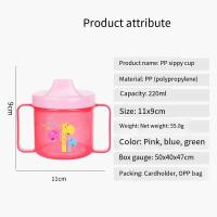 China Hot Selling Children PP Sippy Toddler Cup Silicone Kids Water Coffee Baby Cup With Straw for sale