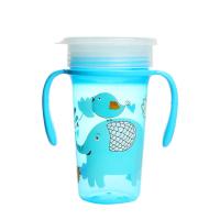China Custom 360-degree Leak-proof Training Cup Infants Baby Drinking Water Cup 300ml Bpa Free Learning Drinking Cup for sale