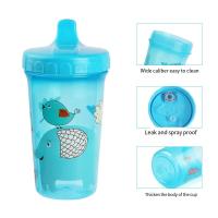 China Drop Proof Baby Feeding Training Cup 300mL PP Baby Sippy Cup Bottle for sale