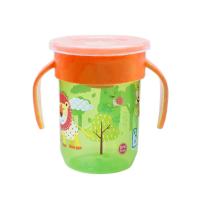 China 250ml BPA Free Animal Pattern PP Material 360 Degree Leakproof Baby Drinking Trainer Sippy Cup for sale