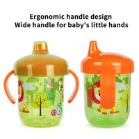 China Baby PP Straw Drink Cup Feeding Children Food Grade Cup With Lid Kid Baby Sippy Cup for sale