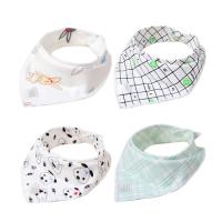 China New Design Fox Animals Safety Cartoon Printing Baby Bibs Pinny for sale