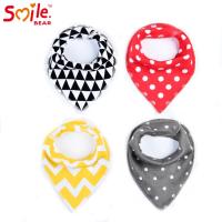 China Amazon Hot Selling Factory Customized Logo cotton baby bibs comfort and easy wash for sale