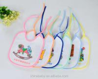 China Custom Infant Drool Bibs Printed Logo Pattern Blank Sublimation Baby Bib for sale