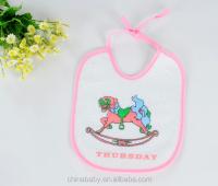 China Custom Infant Drool Bibs Printed Logo Pattern Blank Sublimation Baby Bib for sale