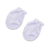 China Manufacturer Wholesale Organic Plain Blank Pink bule Cute Scratch Prevention baby mittens for sale
