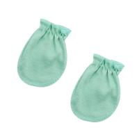 China Manufacturer Wholesale Organic Plain Blank Pink bule Cute Scratch Prevention baby mittens for sale