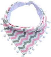 China New Printed Coral Fleece Towel Baby Triangle Towel, Fringed Hair Ball Saliva Towel Baby Bibs for sale