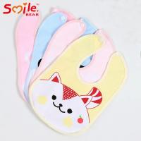 China Printed Waterproof Infant Bibs Panda Pattern Cute Animal Baby Bibs for sale