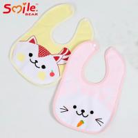 China Printed Waterproof Infant Bibs Panda Pattern Cute Animal Baby Bibs for sale
