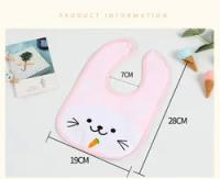 China Printed Waterproof Infant Bibs Panda Pattern Cute Animal Baby Bibs for sale