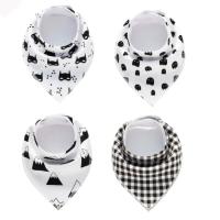 China Drool Newborn Bandana Bibs Burp Cloths Waterproof Baby Bib 100% Cotton for sale