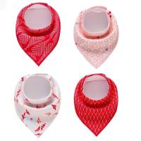 China Drool Newborn Bandana Bibs Burp Cloths Waterproof Baby Bib 100% Cotton for sale