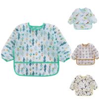 China Waterproof Long Sleeve Feeding Eating Apron Cute Toddler Bib For Baby for sale