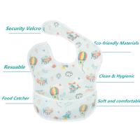 China 100% Polyester Waterproof Infant Bibs Coating Feeding Cloth Bibs Washable for sale