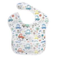 China 100% Polyester Waterproof Infant Bibs Coating Feeding Cloth Bibs Washable for sale