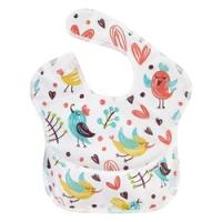 China 100% Polyester Waterproof Infant Bibs Coating Feeding Cloth Bibs Washable for sale