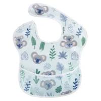 China 100% Polyester Waterproof Infant Bibs Coating Feeding Cloth Bibs Washable for sale