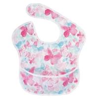 China 100% Polyester Waterproof Infant Bibs Coating Feeding Cloth Bibs Washable for sale